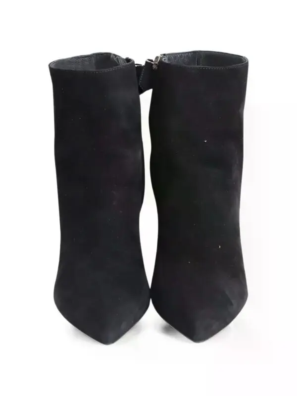 Prada Pointed-toe Suede Ankle Boots