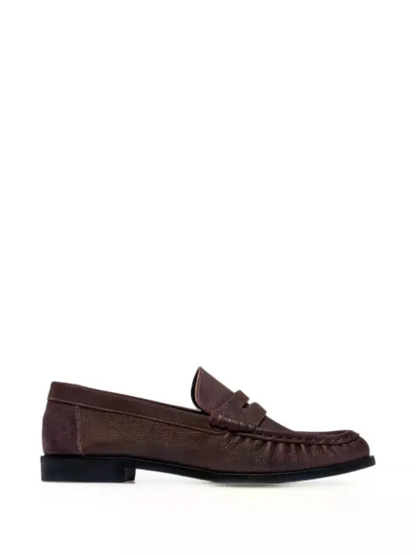 Bernardo Tilda Leather Loafers - Brown