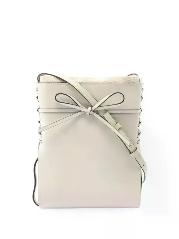 Loewe Ikebana Whipstitch Shoulder Bag - White