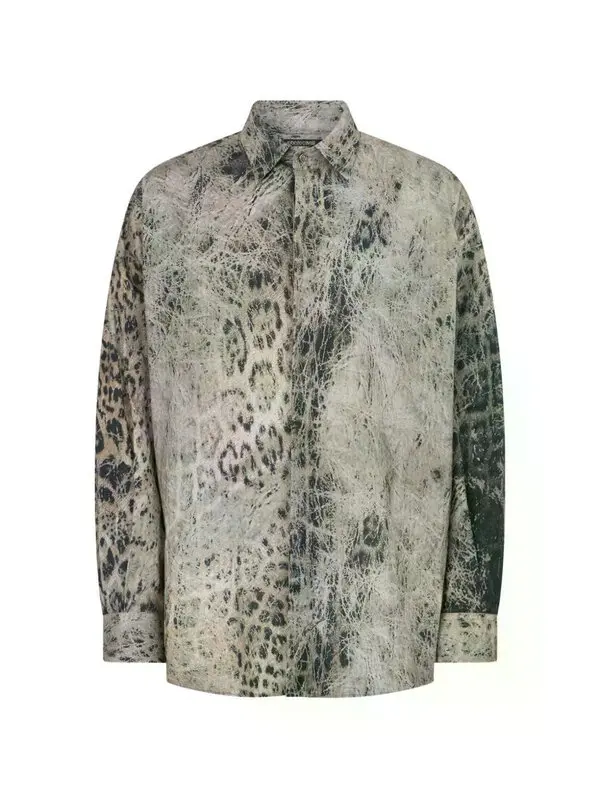 Roberto Cavalli Leopard-print Shirt