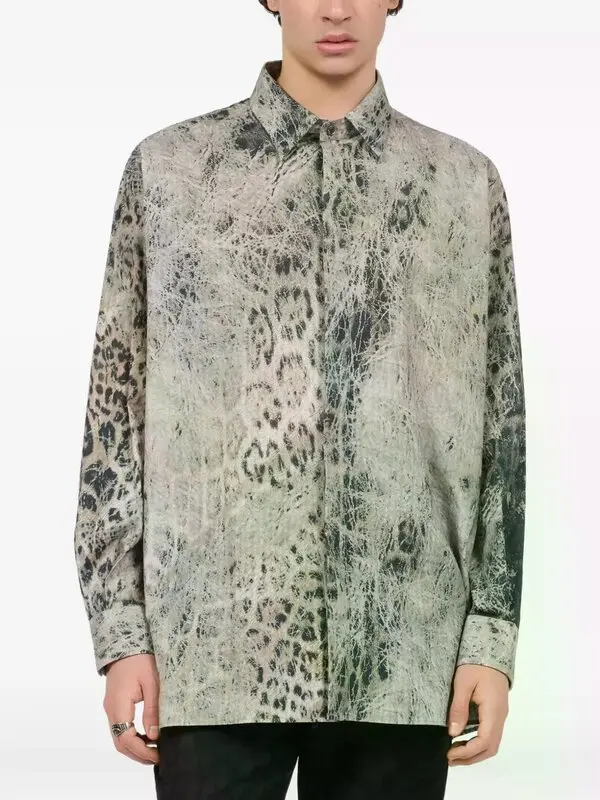 Roberto Cavalli Leopard-print Shirt