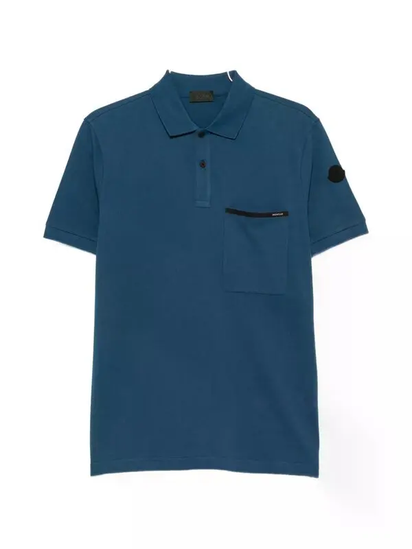 Moncler Logo-patch Chest-pocket Polo Shirt