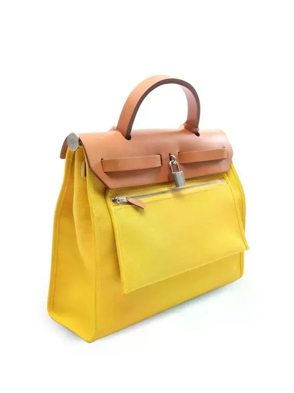 Hermès Herbag Zip Handbag - Yellow