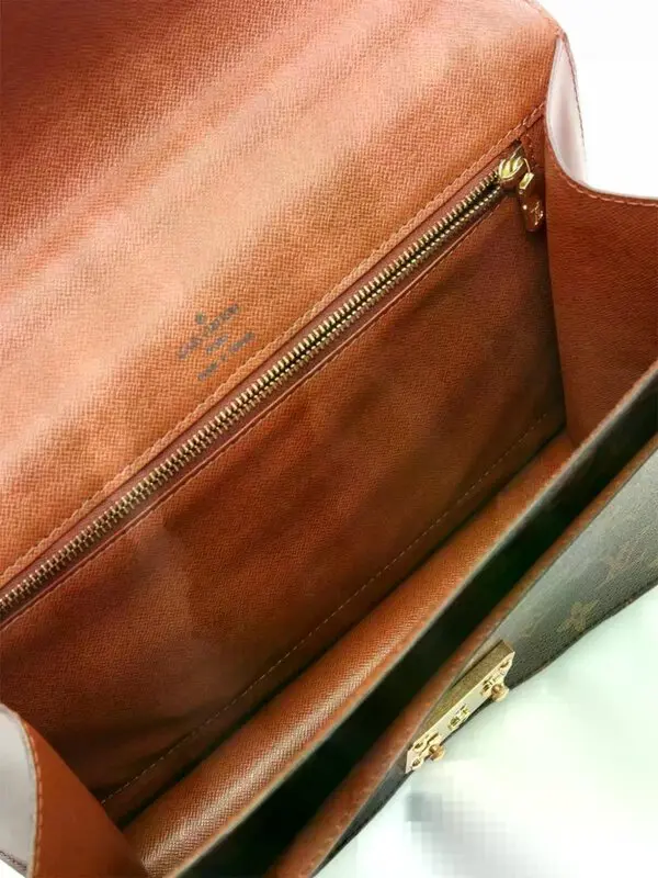LOUIS VUITTON 1992 Monceau Monogram Handbag - Brown