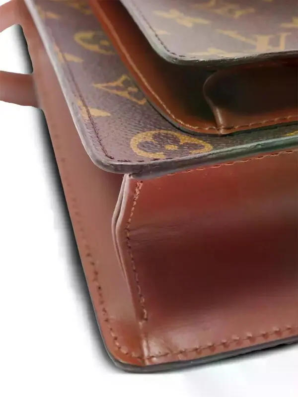LOUIS VUITTON 1992 Monceau Monogram Handbag - Brown