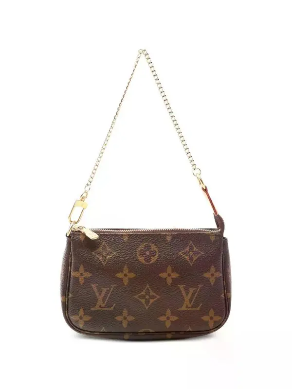 LOUIS VUITTON Pochette Accessoires Monogram Mini Bag - Brown