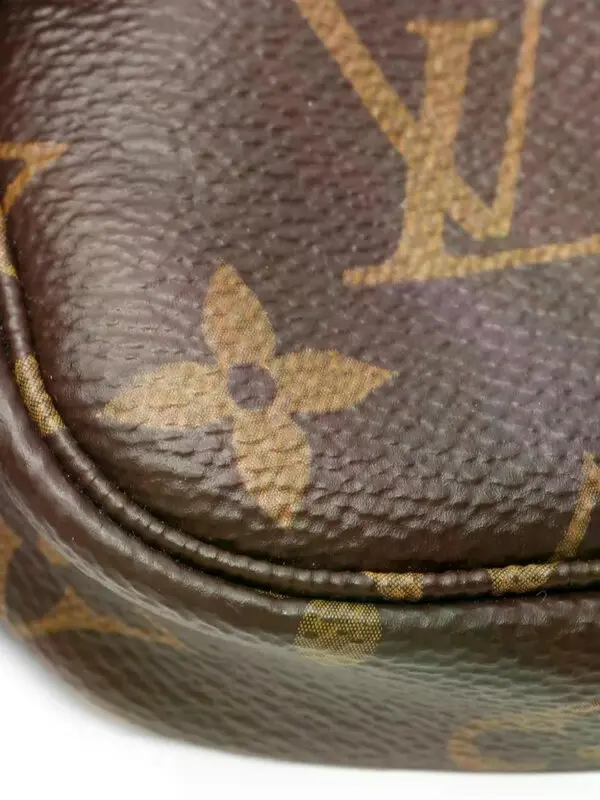 LOUIS VUITTON Pochette Accessoires Monogram Mini Bag - Brown