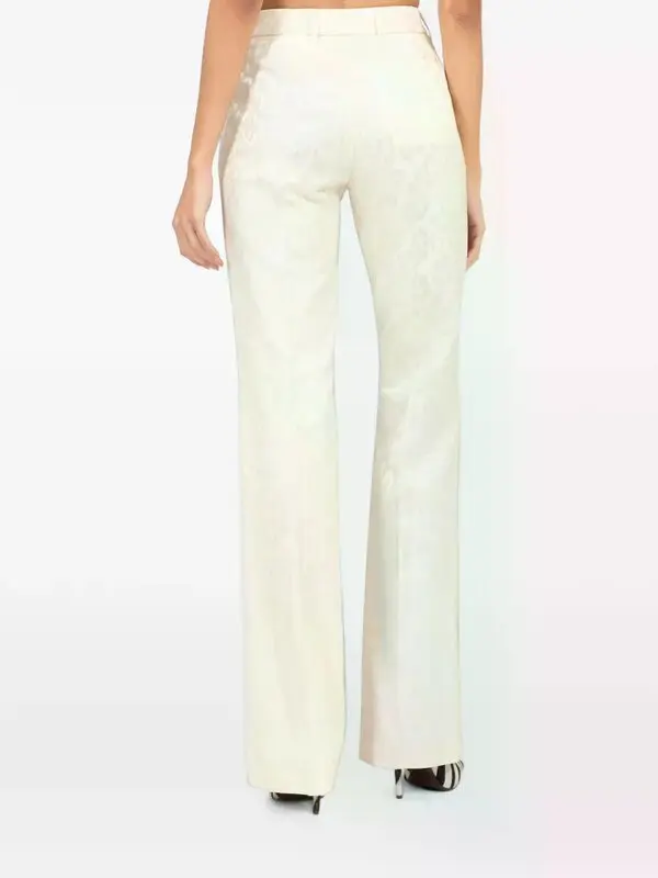 Roberto Cavalli Leopard-jacquard Flared Trousers