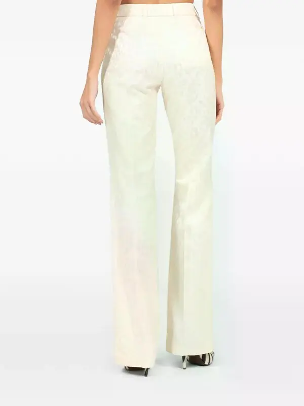 Roberto Cavalli Leopard Jacquard Flared Trousers