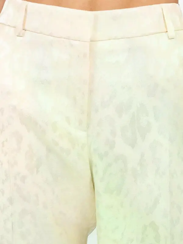 Roberto Cavalli Leopard Jacquard Flared Trousers