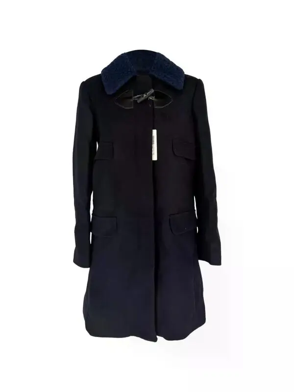 See By Chloé Shearling Collar Duffle Coat - Blue