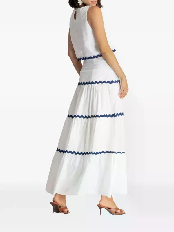 MOUTAKI Scalloped-edge Crop Top