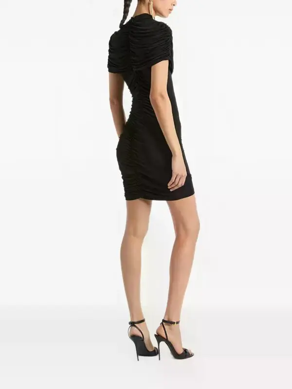 Balmain Draped Jersey Bodycon Dress