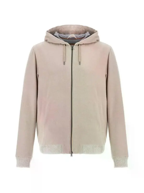 Herno Resort Drawstring Hoodie - Neutrals
