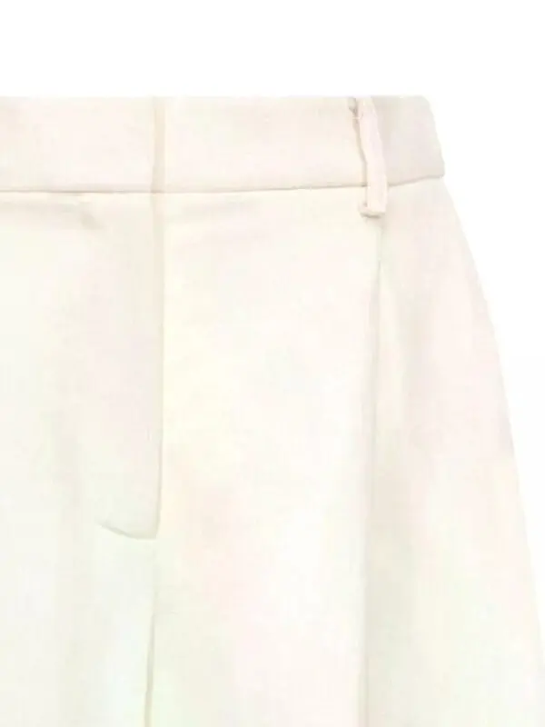TWP Pleated Turn-up Shorts - Neutrals