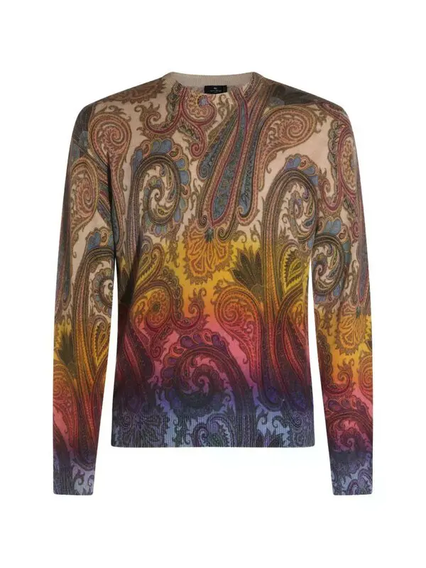 Etro Paisley-print Wool Sweater