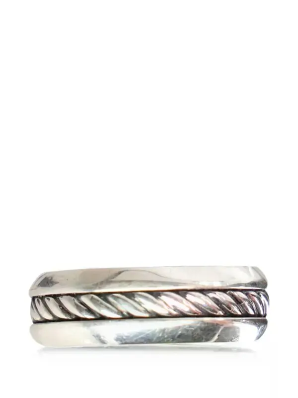 David Yurman 2020s Cable Inset Band Ring