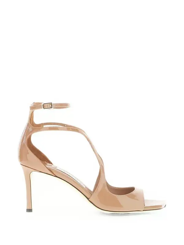 JIMMY CHOO Azia 75 Curved-strap Sandals - Pink