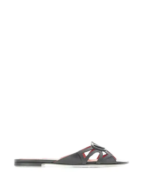 Valentino Garavani Wonderweb Vlogo Cutout Sandals - Black
