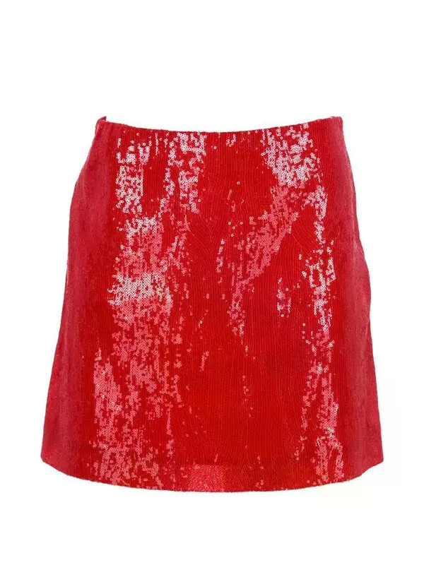 Alberta Ferretti Sequined A-line Mini Skirt