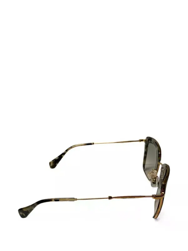 Miu Miu Tortoise-effect Cat-eye Sunglasses