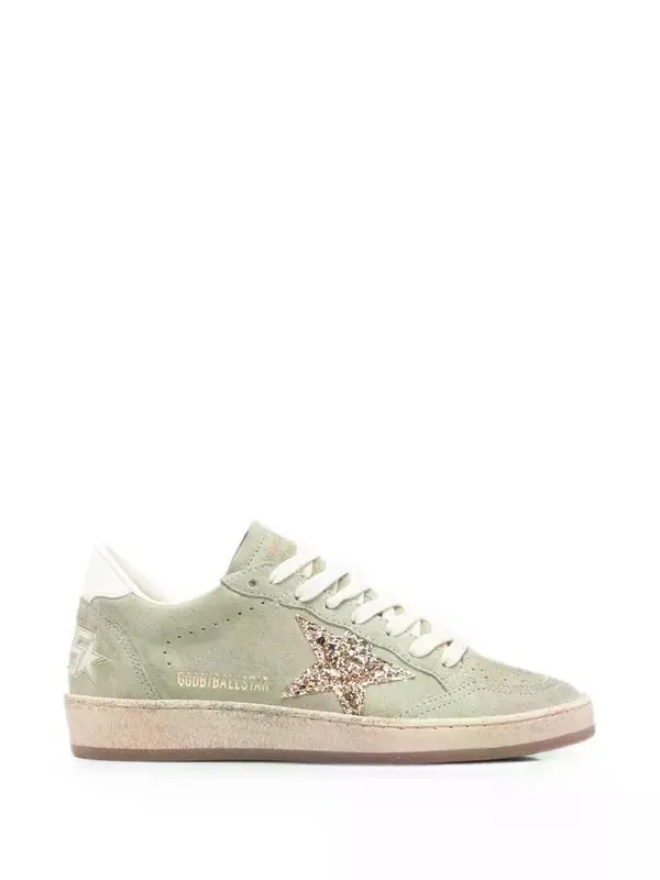 GOLDEN GOOSE Ball Star Suede Sneakers - Green