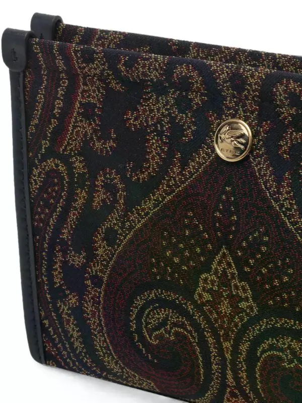 Etro Paisley-jacquard Clutch Bag - Brown