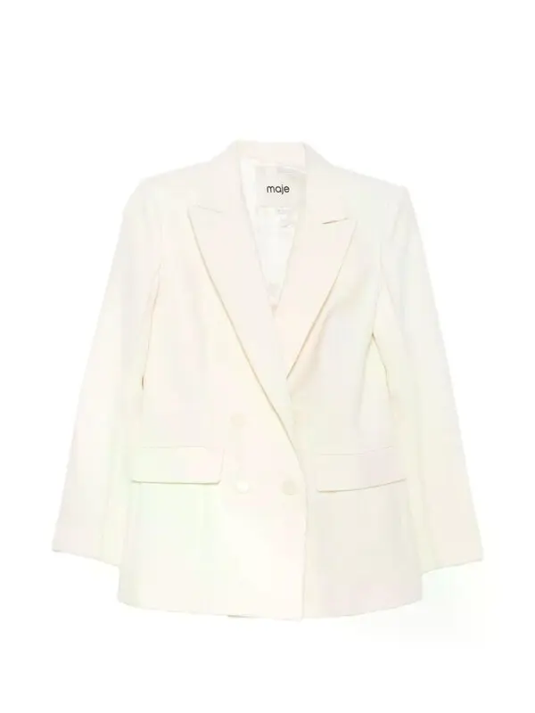 Maje Double-breasted Peak-lapel Blazer