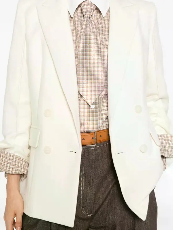 Maje Double-breasted Peak-lapel Blazer