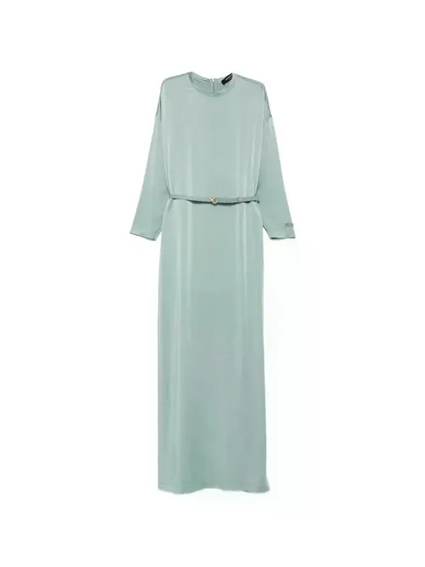 Fabiana Filippi Maxi Dress With Belt - Blue