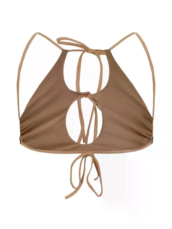 MAISON ANAMI Reversible Cut-out Bikini Top