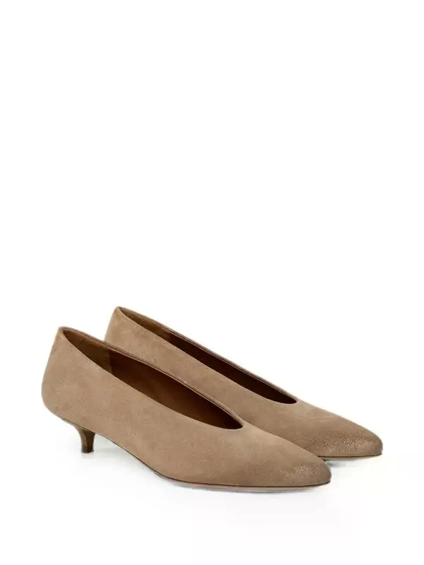 Marsèll Longiforma Suede Almond-toe Pumps