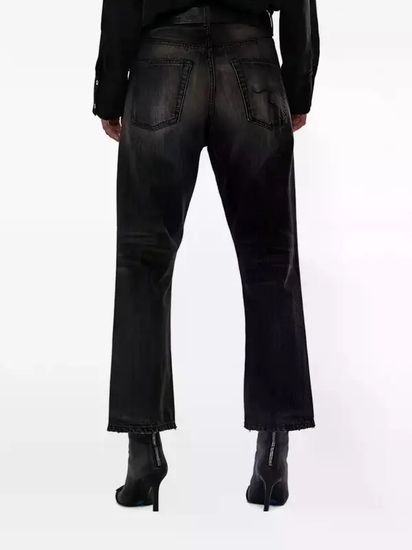 R13 Distressed Jeans - Black