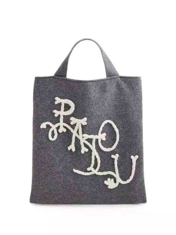PATOU Corneille Logo-embroidered Tote Bag