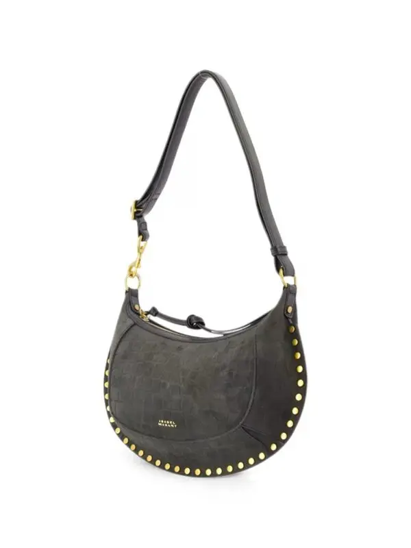 Isabel Marant Étoile Oskan Moon Stud-embellished Shoulder Bag