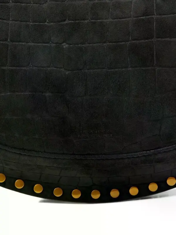 Isabel Marant Étoile Oskan Moon Stud-embellished Shoulder Bag