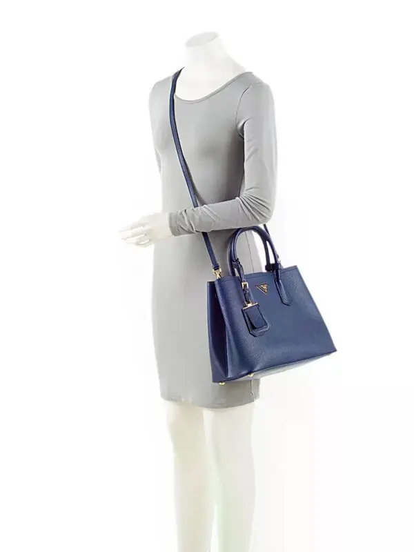 Prada Saffiano Cuir Double Tote Bag