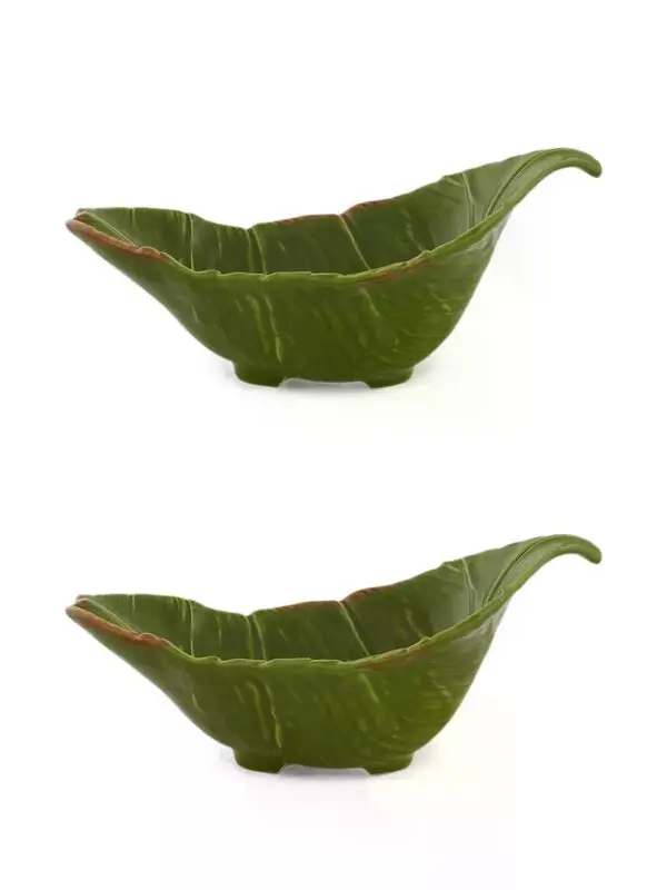 BORDALLO PINHEIRO X Nini Andrade Silva Banana Da Madeira Bowls - Green
