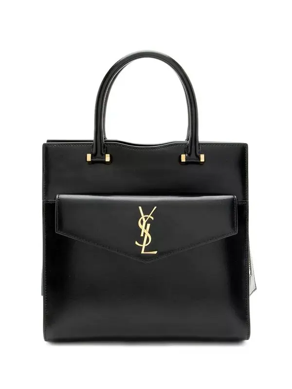 Saint Laurent Monogram Uptown Tote Bag - Black