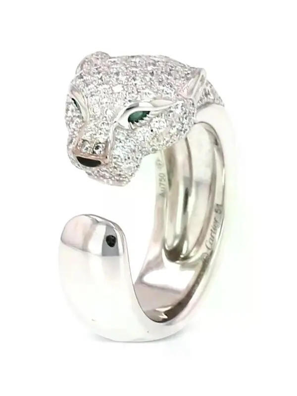 Cartier Panthère Diamond And Emerald Ring