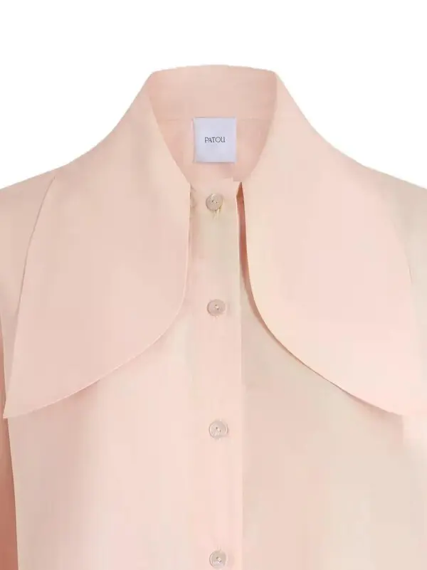 PATOU Oversized Collar Button-up Blouse