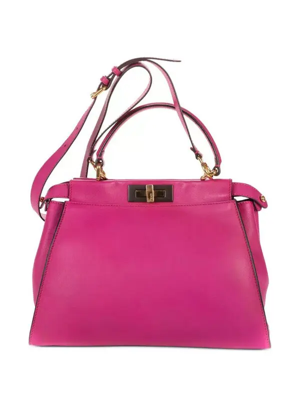 Fendi Medium Peekaboo Tote Bag - Pink