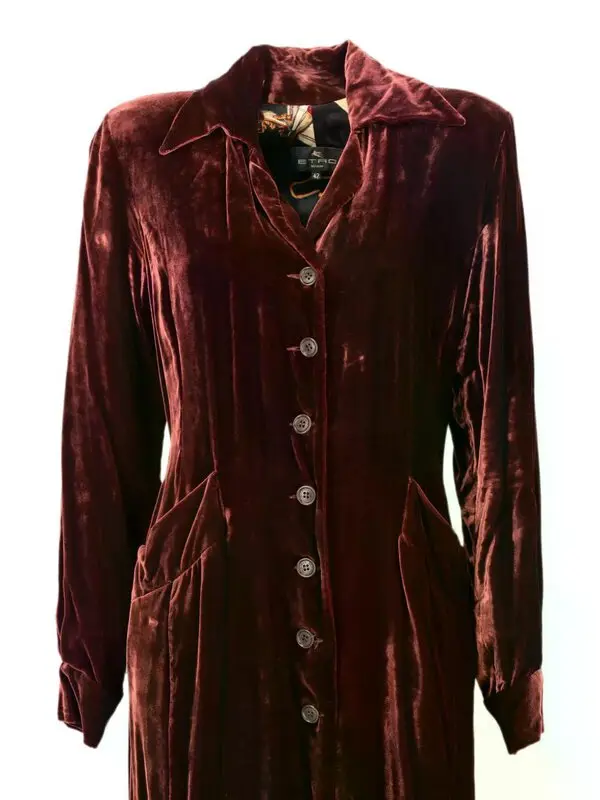 Etro Velvet Button-up Coat