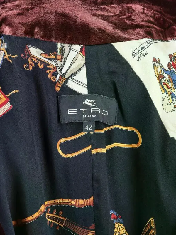 Etro Velvet Button-up Coat