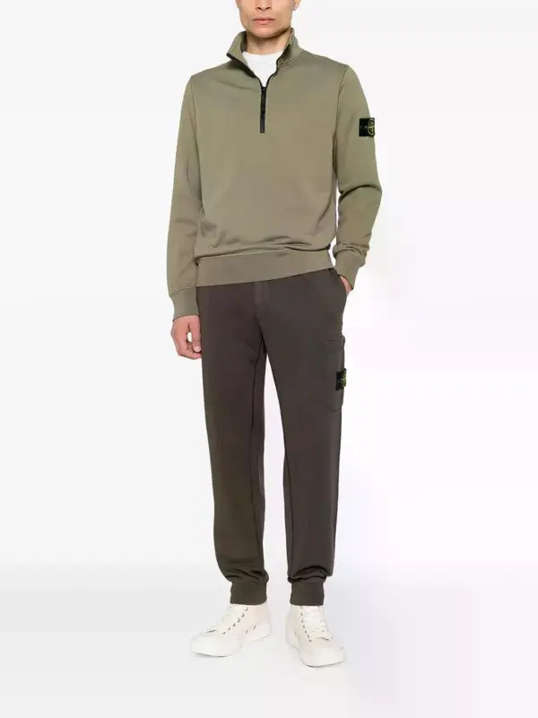 Stone Island Compass-patch Pocket Track Pants - Green