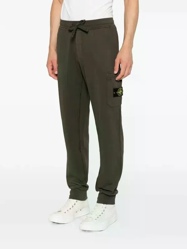 Stone Island Compass-patch Pocket Track Pants - Green