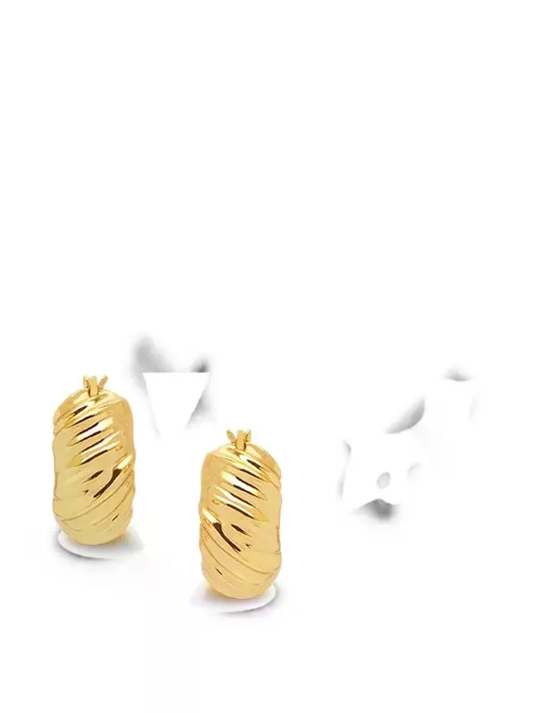YOJ Kola Ribbed Hoop Earrings