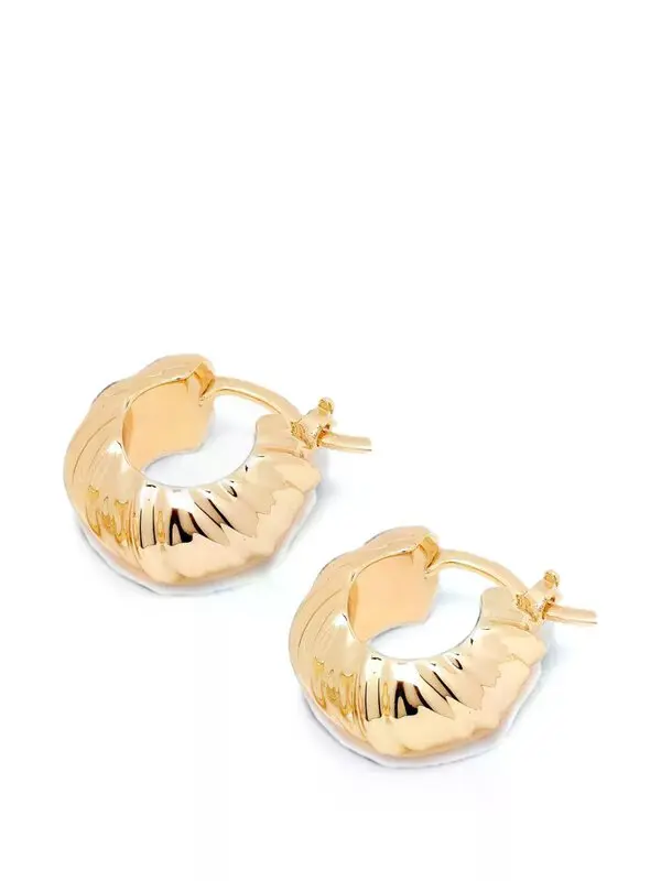 YOJ Kola Ribbed Hoop Earrings