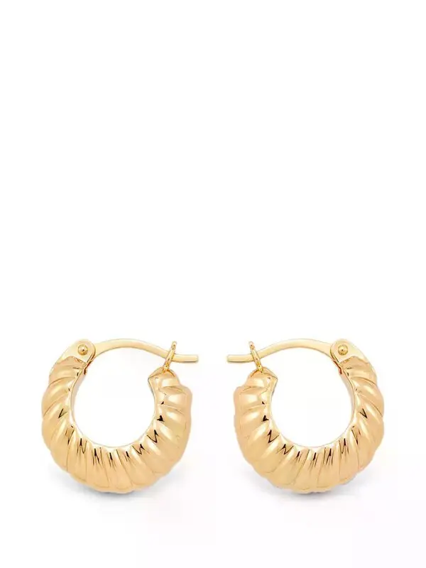 YOJ Kola Ribbed Hoop Earrings