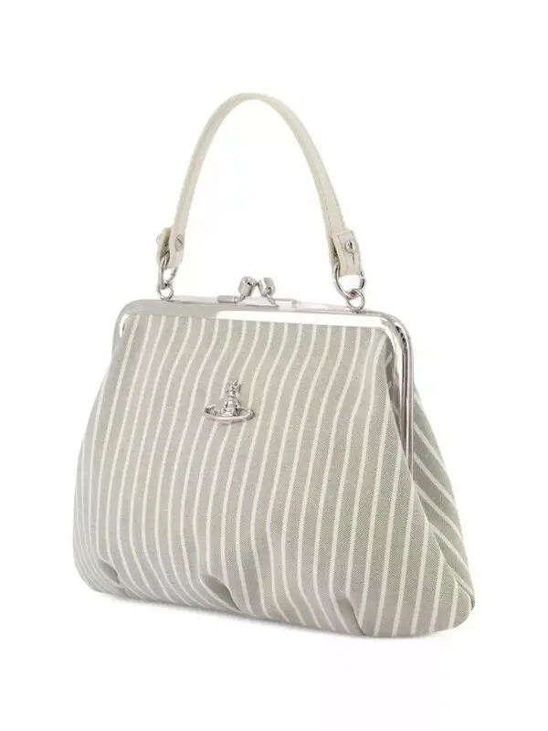 VIVIENNE WESTWOOD Granny Frame Stripe-print Clutch Bag